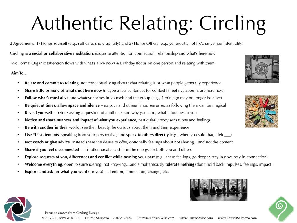 A Guide to Circling: An Authentic Relating Activity | ThriveWise